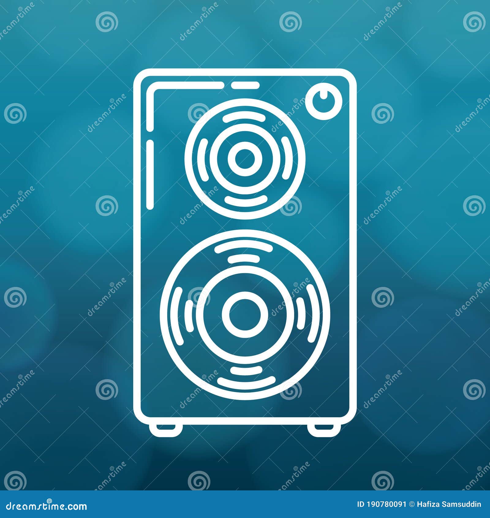 Speaker Box. Vector Illustration Decorative Design Stock Vector ...
