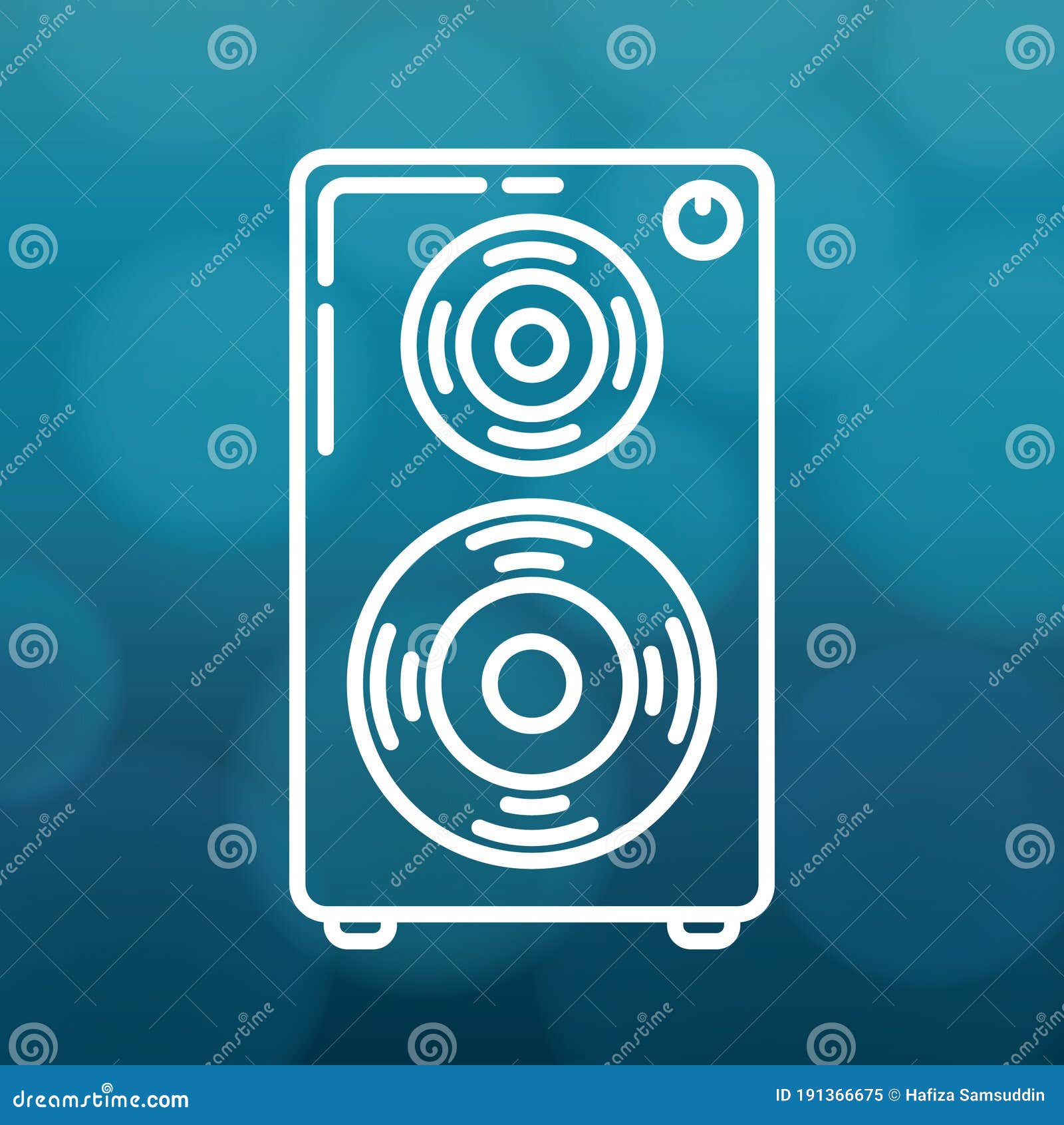 Speaker Box. Vector Illustration Decorative Design Stock Vector ...