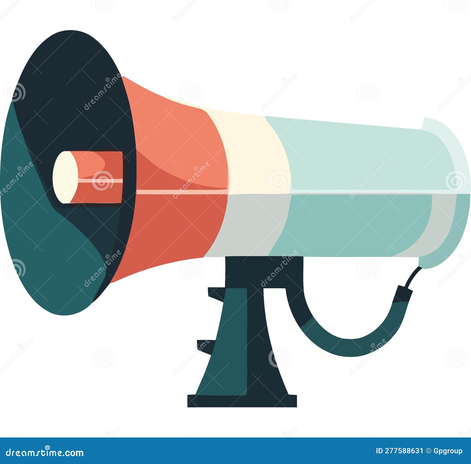 Speaker Broadcasting Announcement with Megaph Stock Vector ...