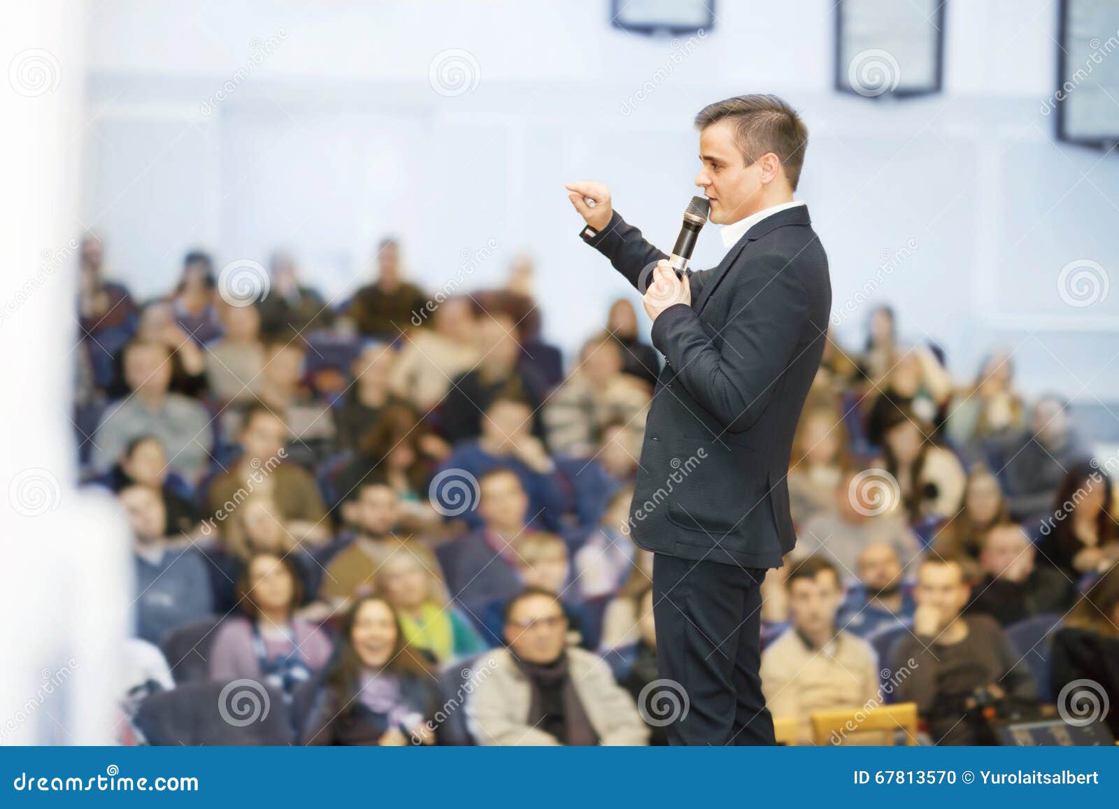 Speaker at Business Convention Stock Photo - Image of forum, gesturing ...