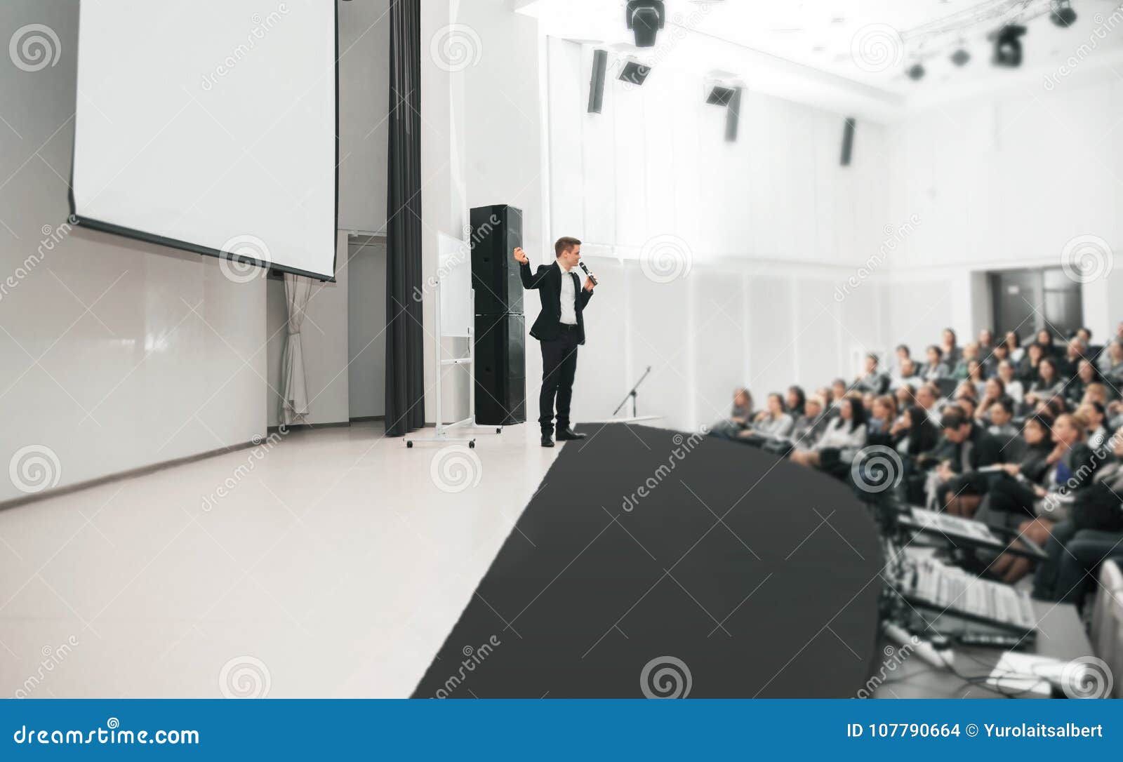 Speaker at Business Convention and Presentation. Audience at the ...