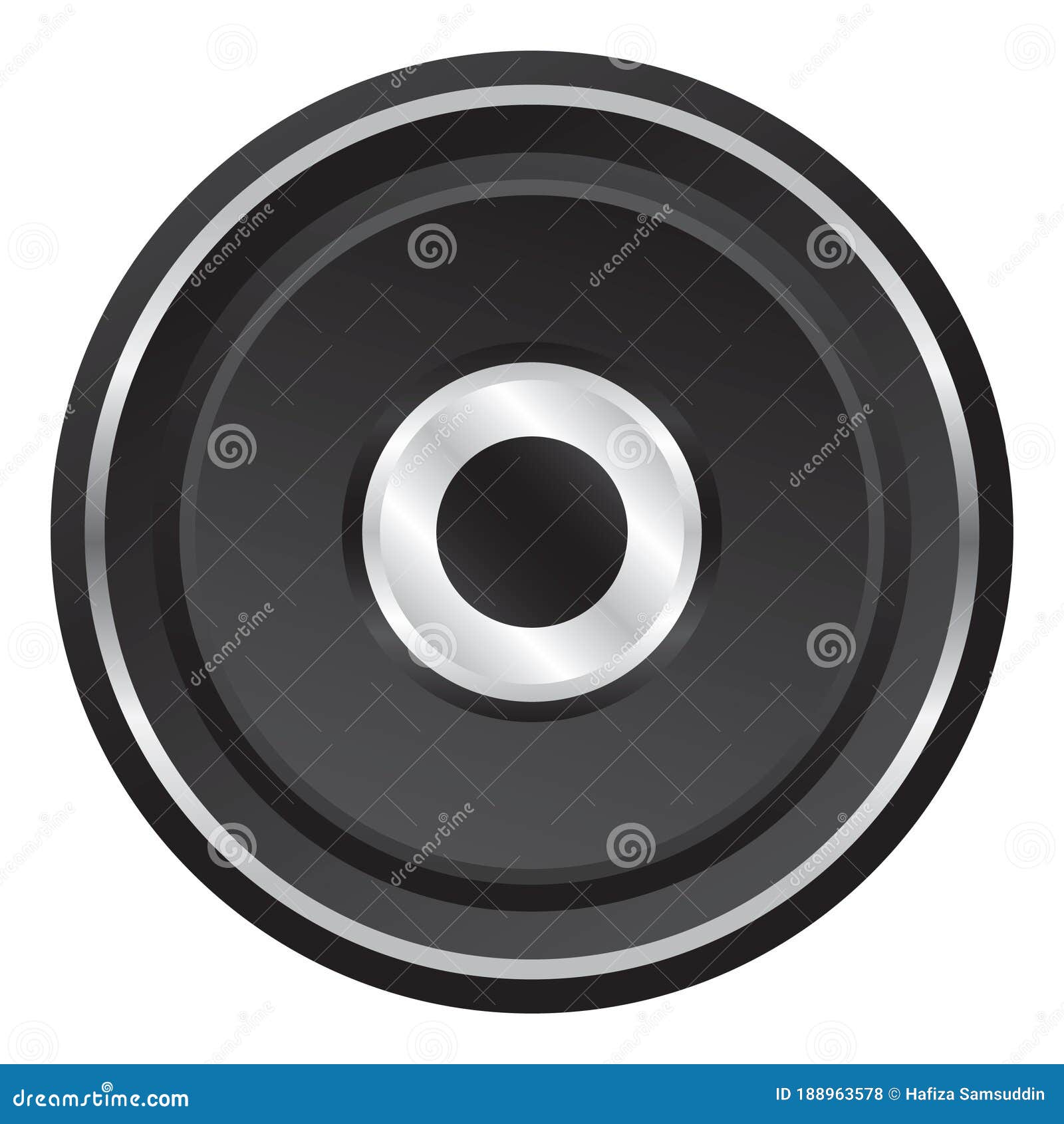 Speaker Button. Vector Illustration Decorative Design Stock Vector ...