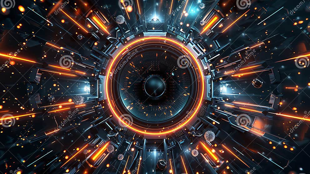 Speaker at the Center of an Intense, Energetic Burst of Particles and ...