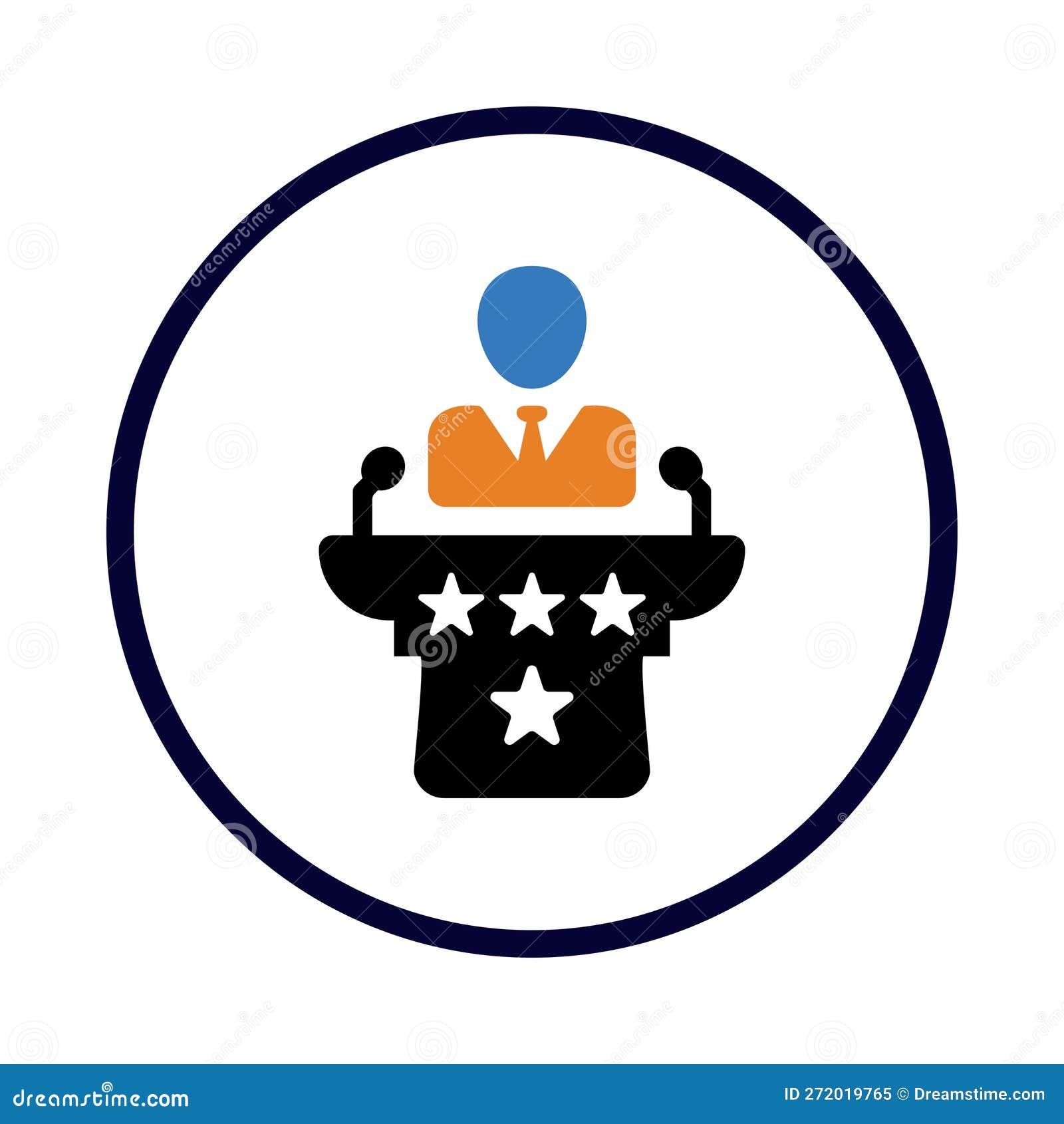 Speaker, Conference, Speech, Business Speaker Icon Stock Vector ...