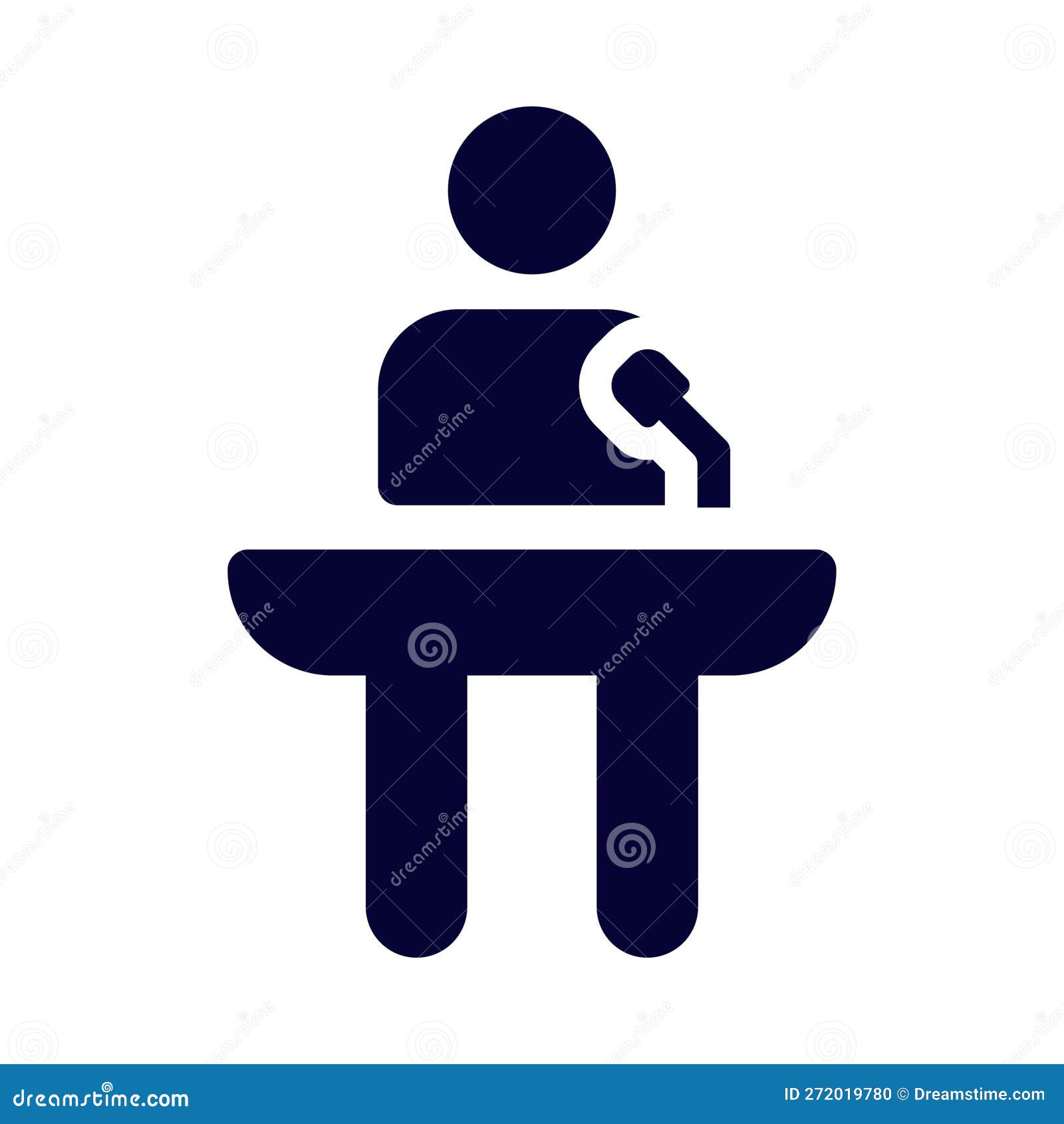 Speaker, Conference, Speech, Business Speaker Icon Stock Vector ...