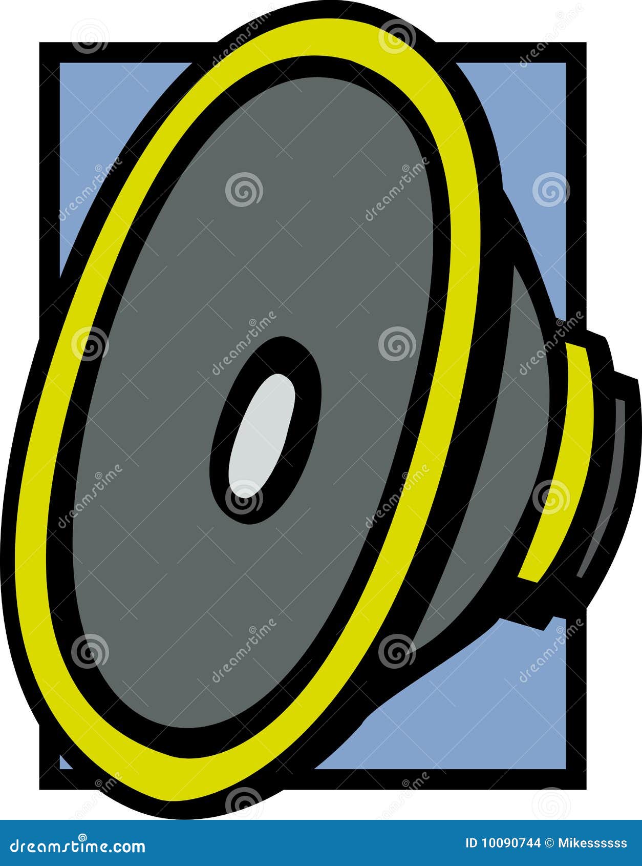 Set Of Speaker Driver Icons. Car Audio. Silhouette Vector ...