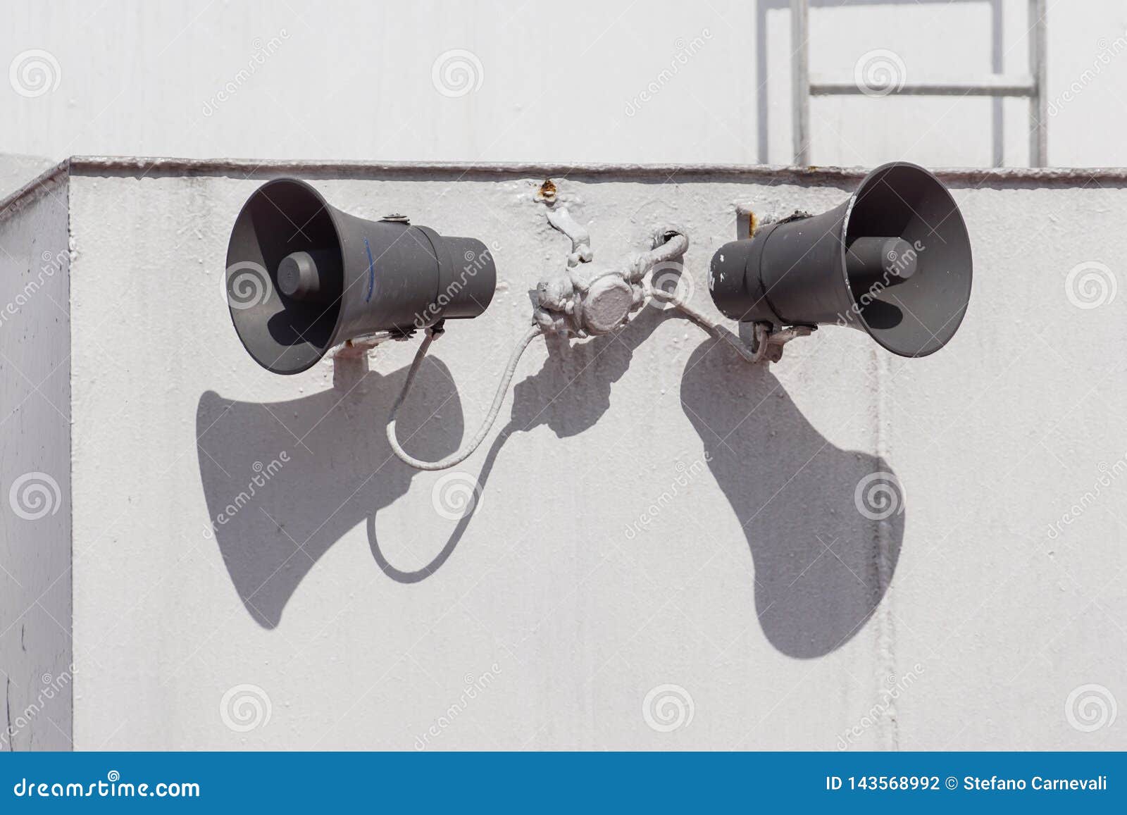 Speaker for External Broadcasting . External Speakers . Megaphone Stock ...