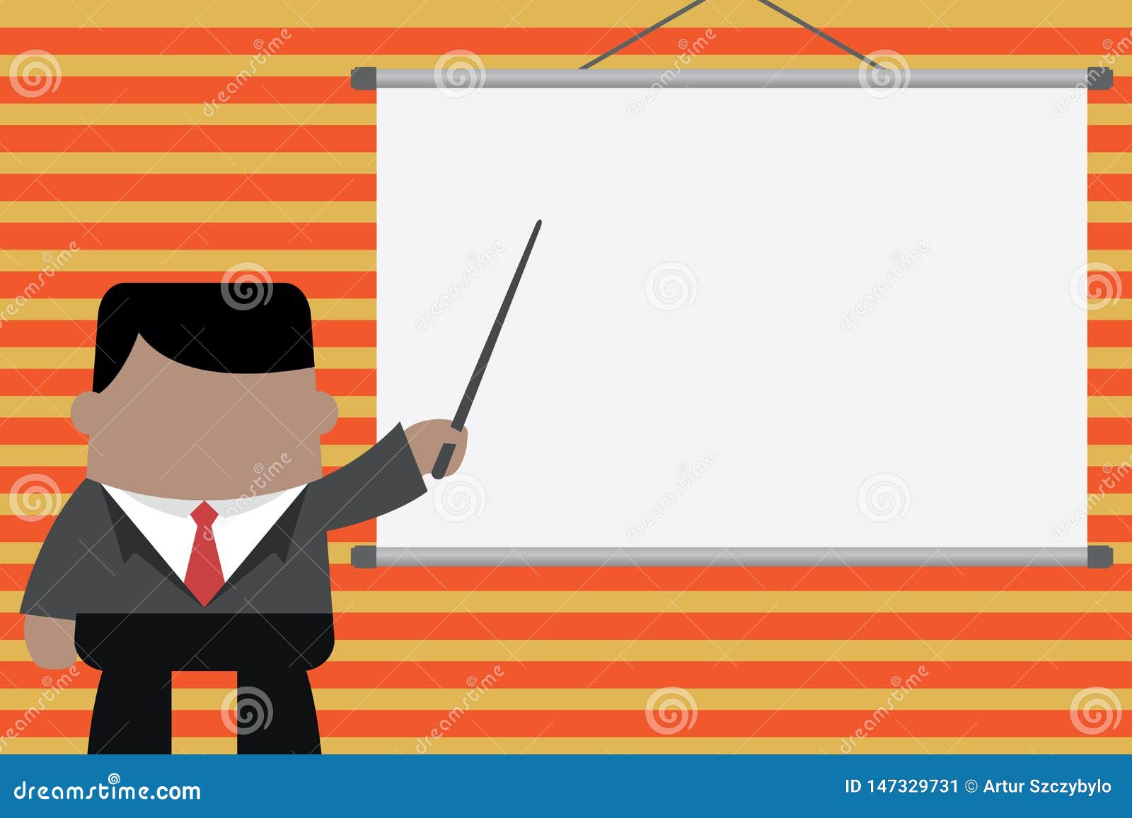 Speaker Giving Professional Training. Executive Man Standing in Front ...