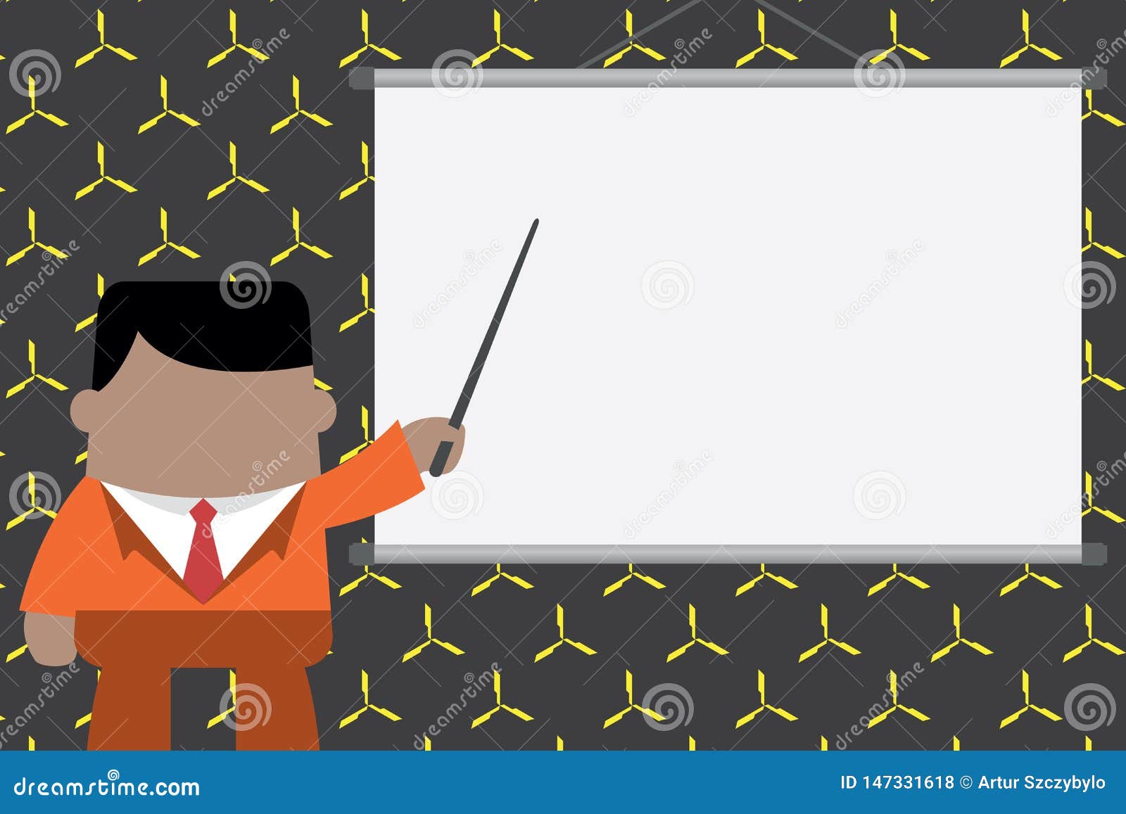 Speaker Giving Professional Training. Executive Man Standing in Front ...