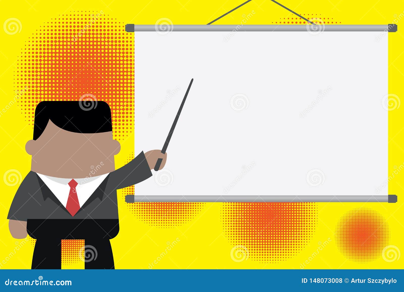 Speaker Giving Professional Training. Executive Man Standing in Front ...