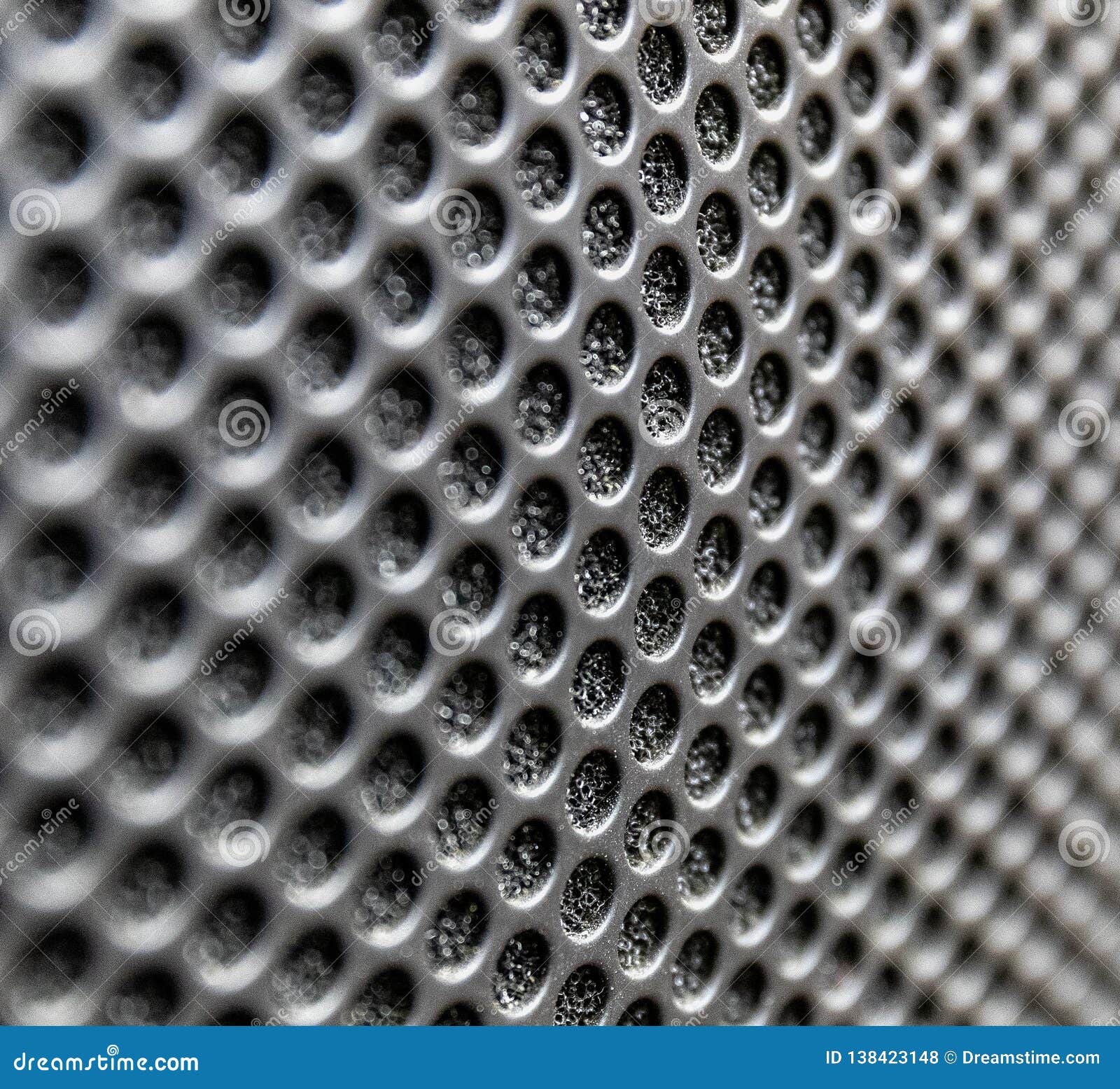 Speaker grill texture stock photo. Image of plate, holes - 138423148