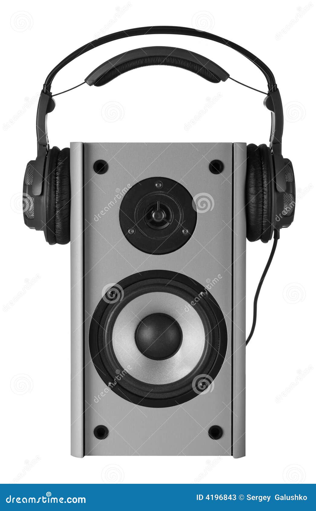 Speaker and headphone stock image. Image of leisure, recording - 4196843