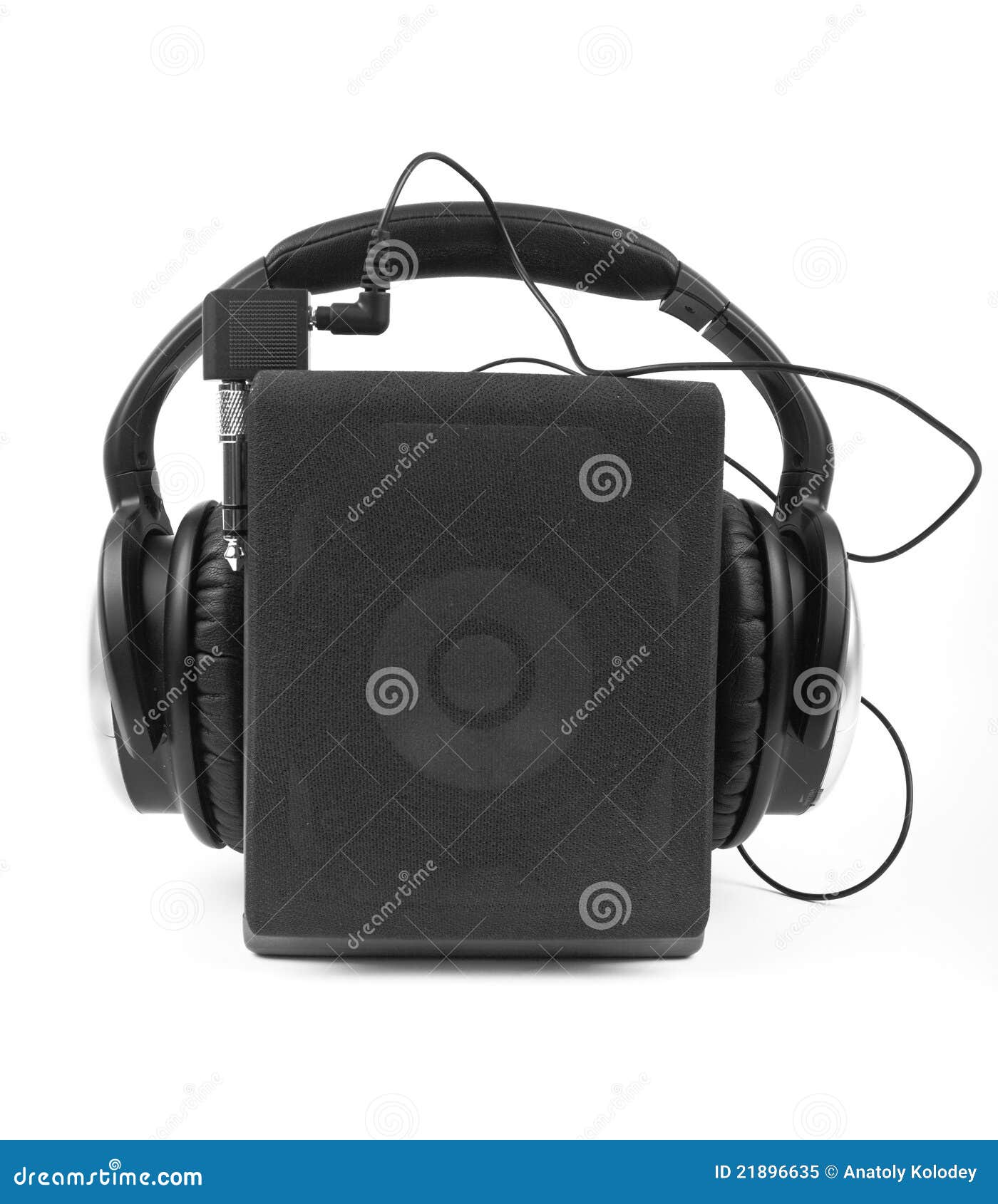 Speaker and headphones stock image. Image of personal - 21896635
