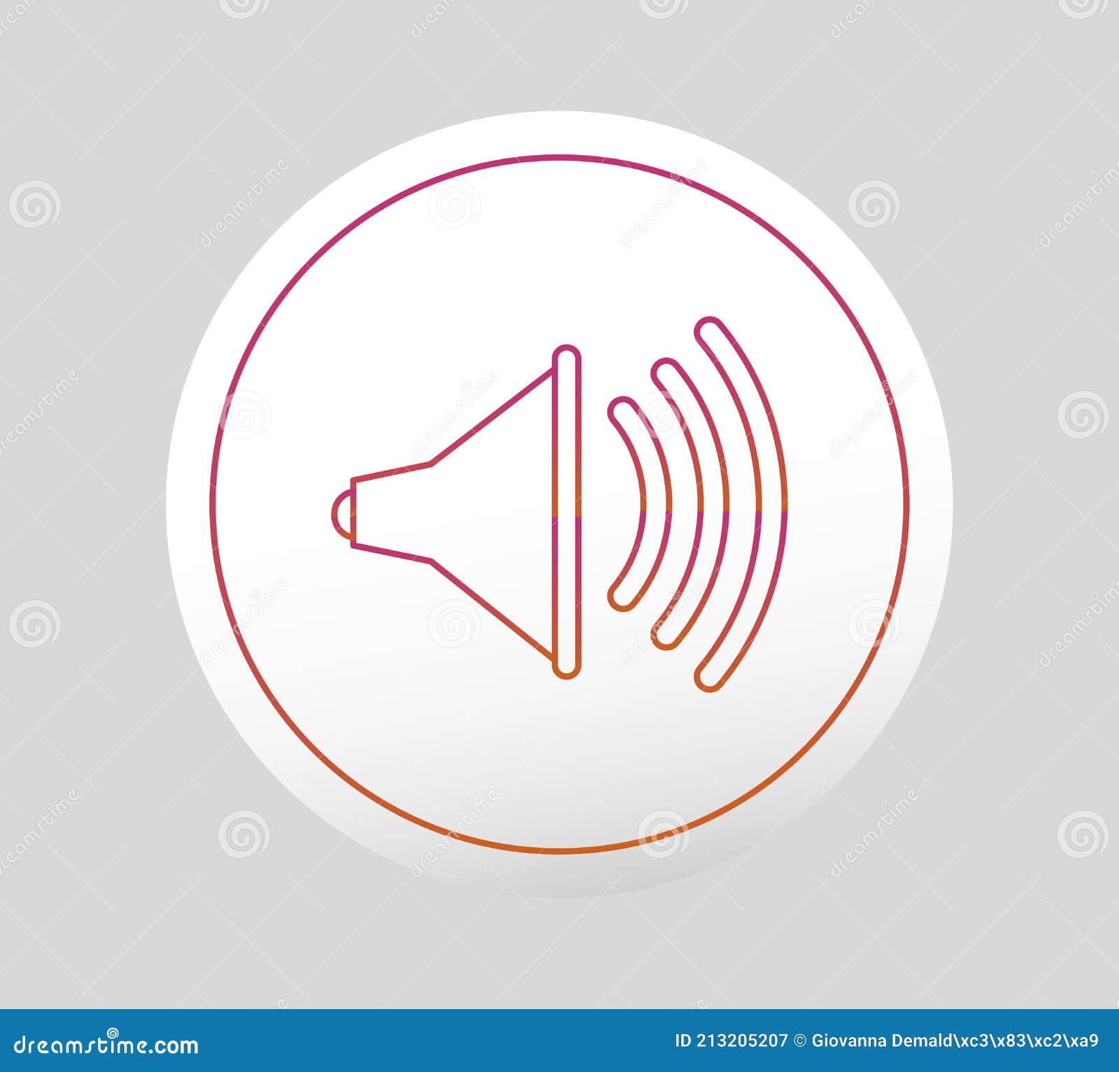 Speaker Icon Vector. High Volume. Stock Vector - Illustration of volume ...