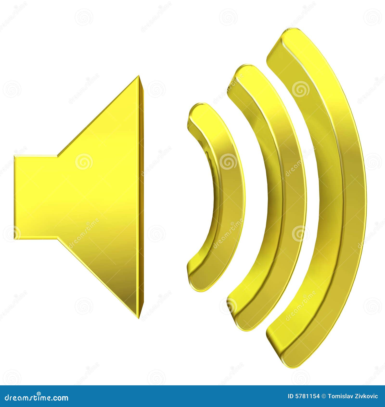 Speaker icon 3D stock illustration. Illustration of audio - 5781154
