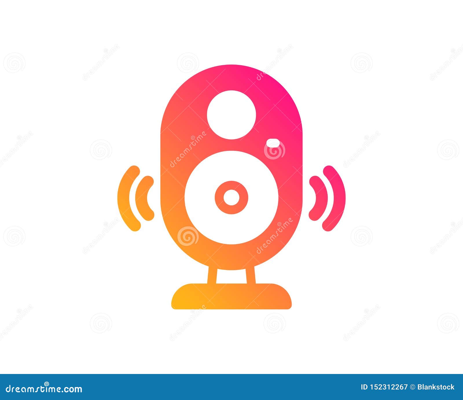 Speaker Icon. Computer Component Sign. Sound Symbol. Vector Stock ...