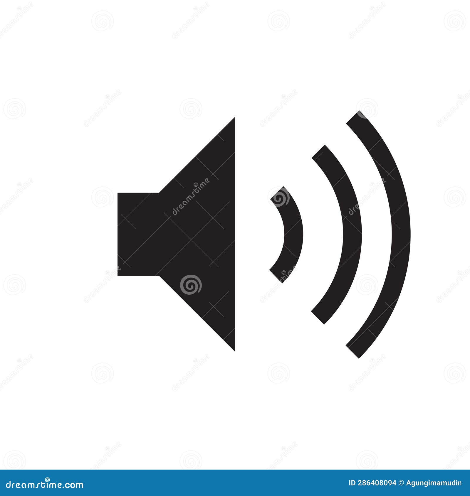 Speaker Icon. Sound Icon. High Volume Stock Illustration - Illustration ...