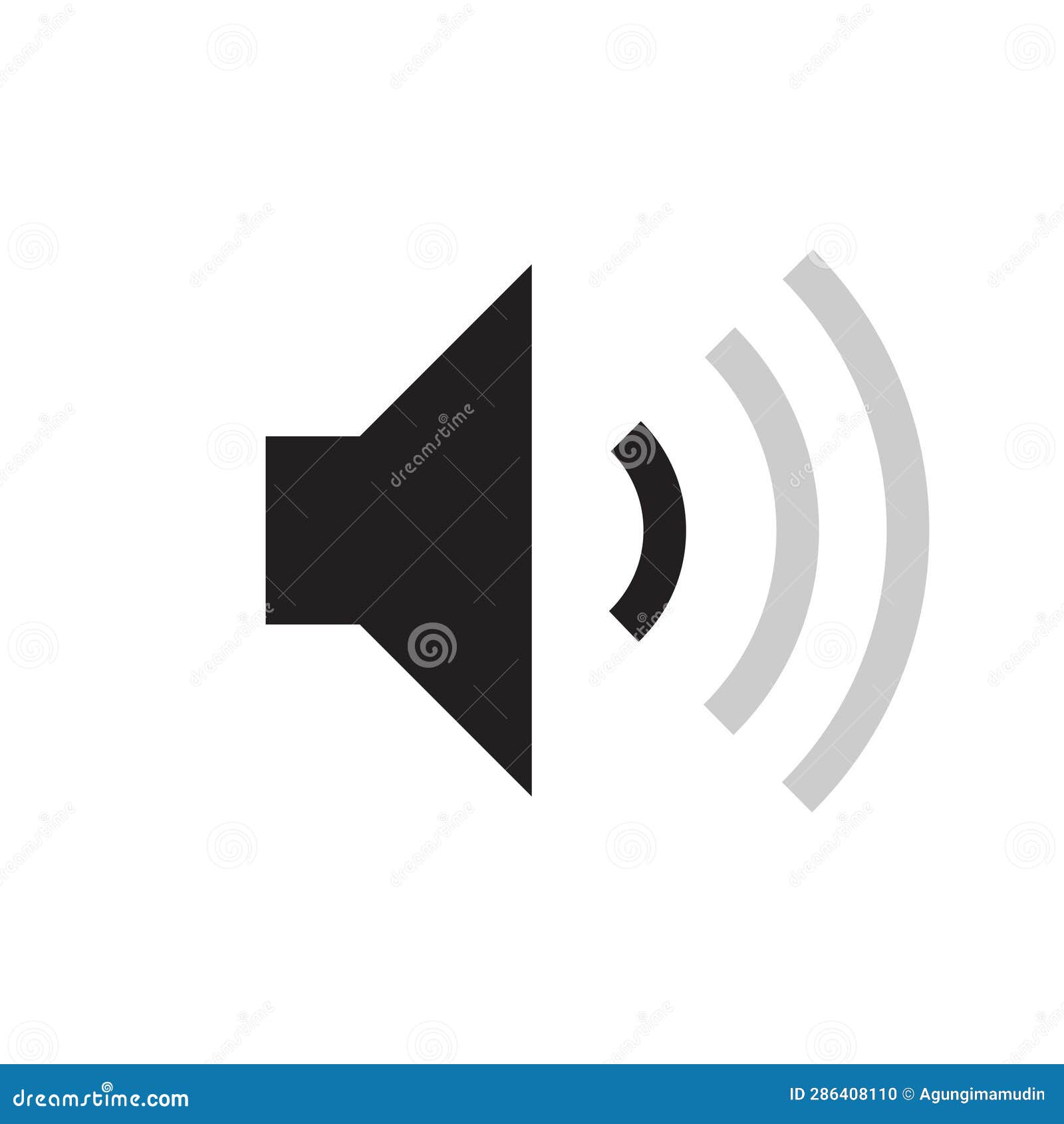 Speaker Icon. Sound Icon. Low Volume Stock Vector - Illustration of ...