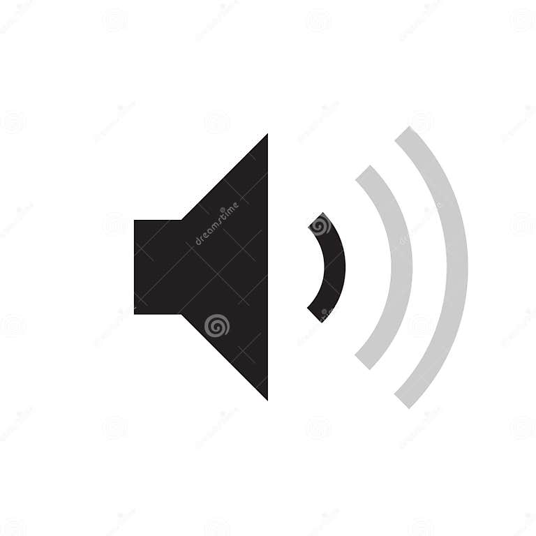 Speaker Icon. Sound Icon. Low Volume Stock Illustration - Illustration ...