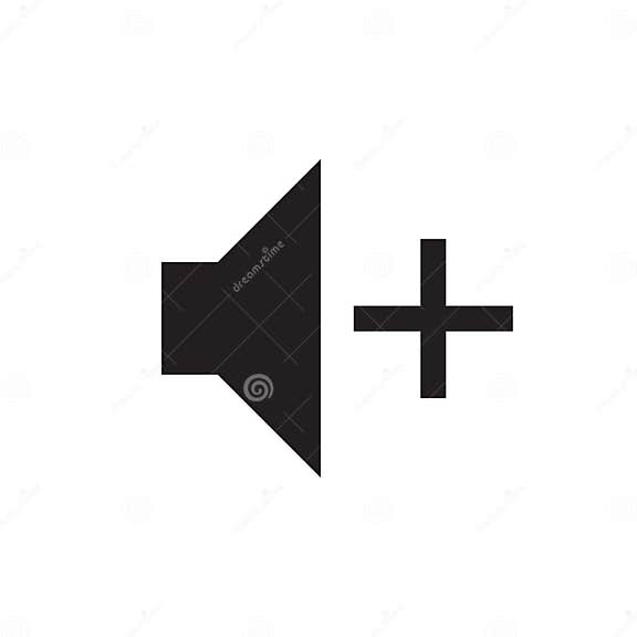 Speaker Icon. Sound Icon. Volume Up Stock Illustration - Illustration ...
