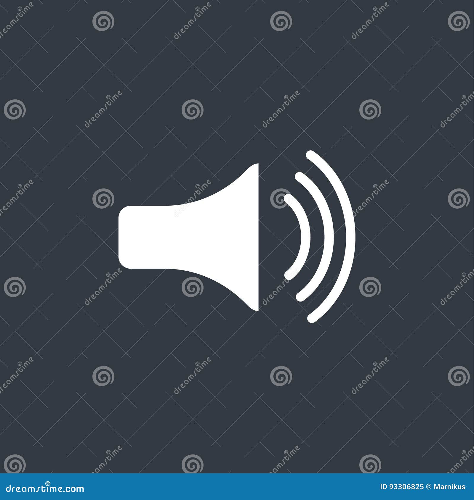 Speaker icon. Volume max stock vector. Illustration of classic - 93306825