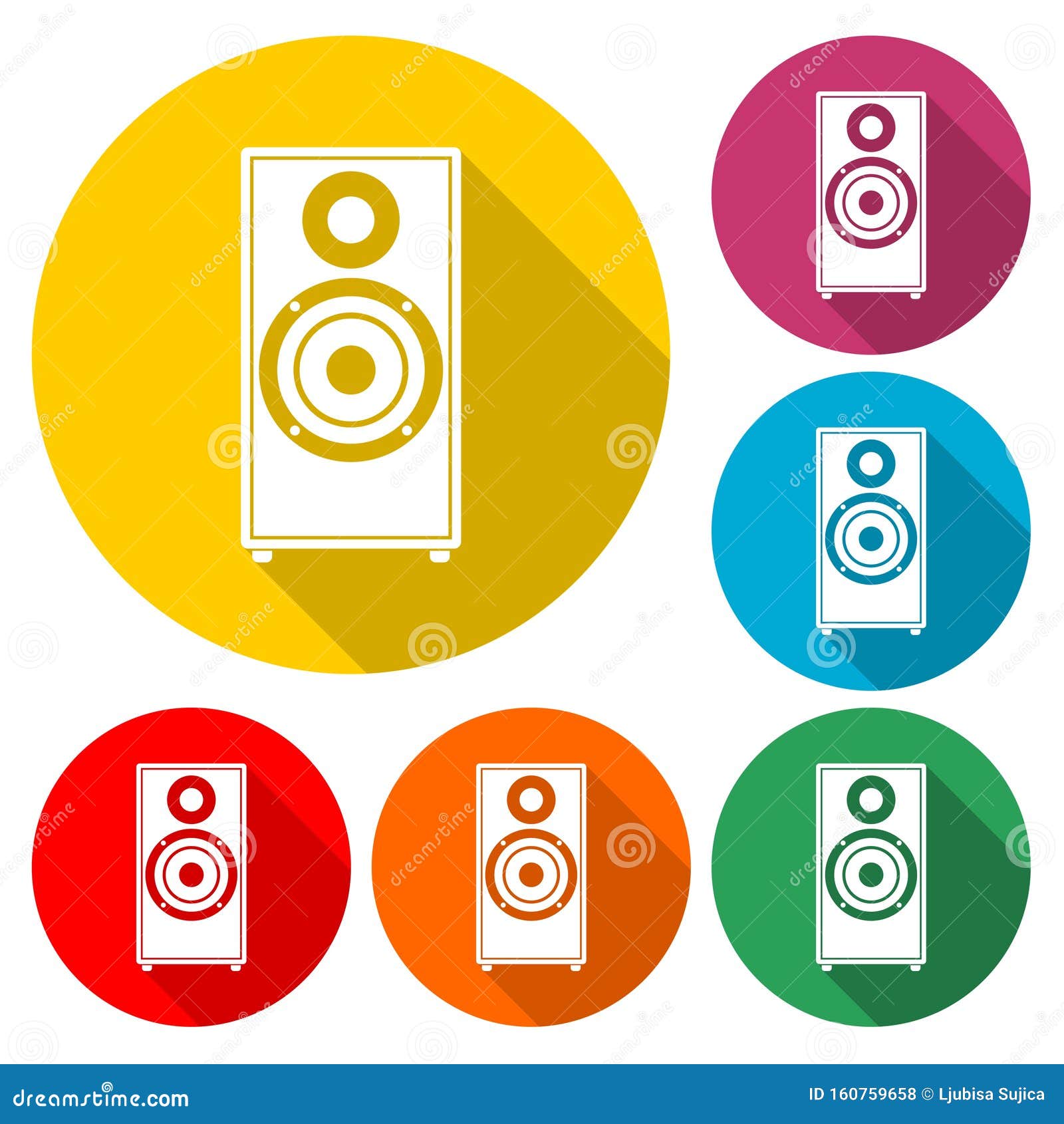 Speaker - Illustration stock vector. Illustration of music - 160759658