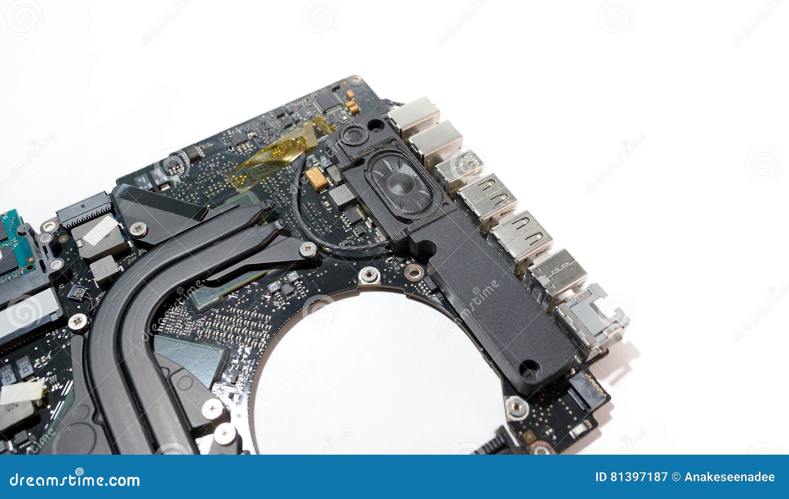 Speaker laptop stock image. Image of isolated, white - 81397187