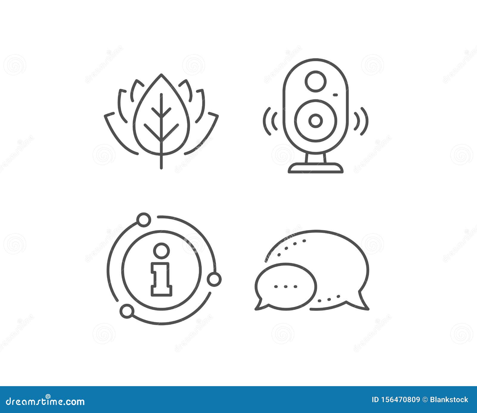 Speaker Line Icon. Computer Component Sign. Sound Symbol. Vector Stock ...