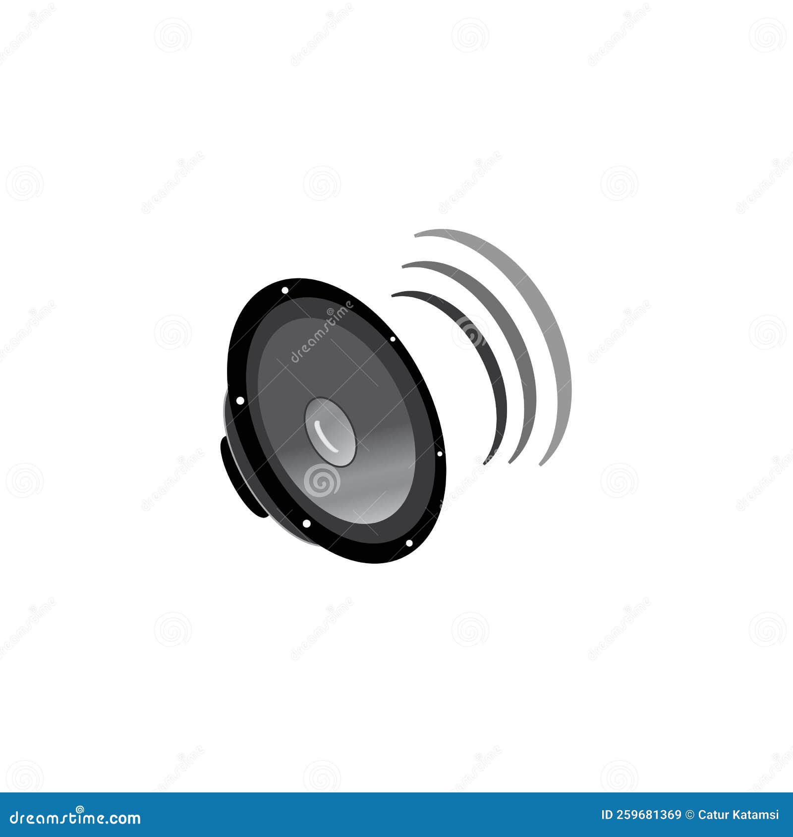 Speaker logo icon vector stock illustration. Illustration of studio ...