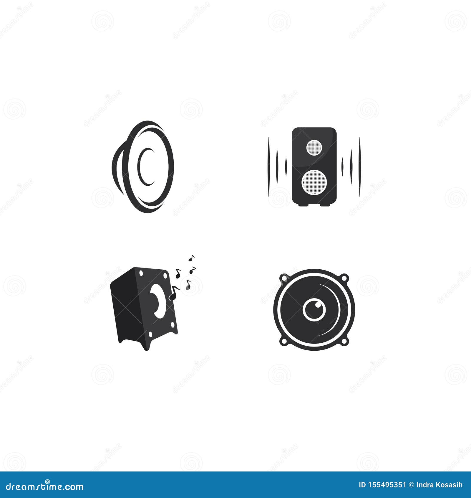 Speaker Logo Template Vector Icon Illustration Stock Vector ...