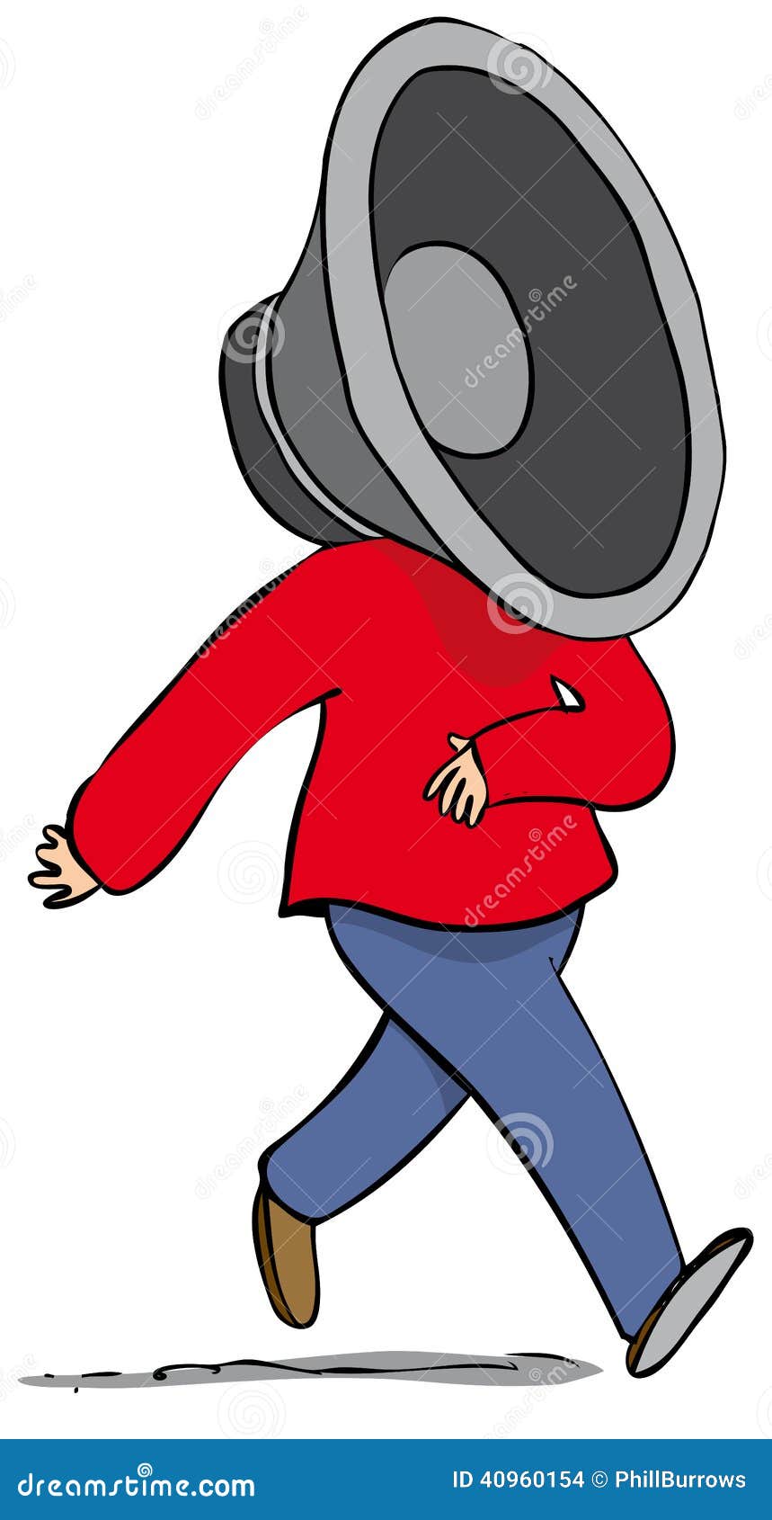 Speaker man stock vector. Illustration of noise, announce - 40960154