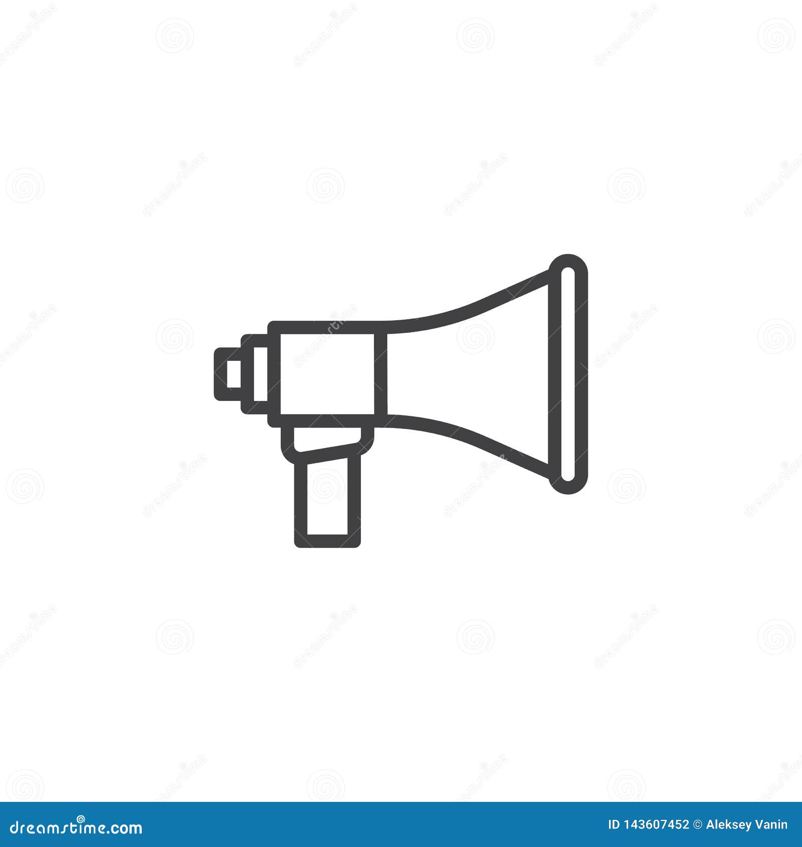 Speaker Megaphone Line Icon Stock Vector - Illustration of broadcasting ... Speaker Megaphone Line Icon Stock Vector - Illustration of broadcasting ...
