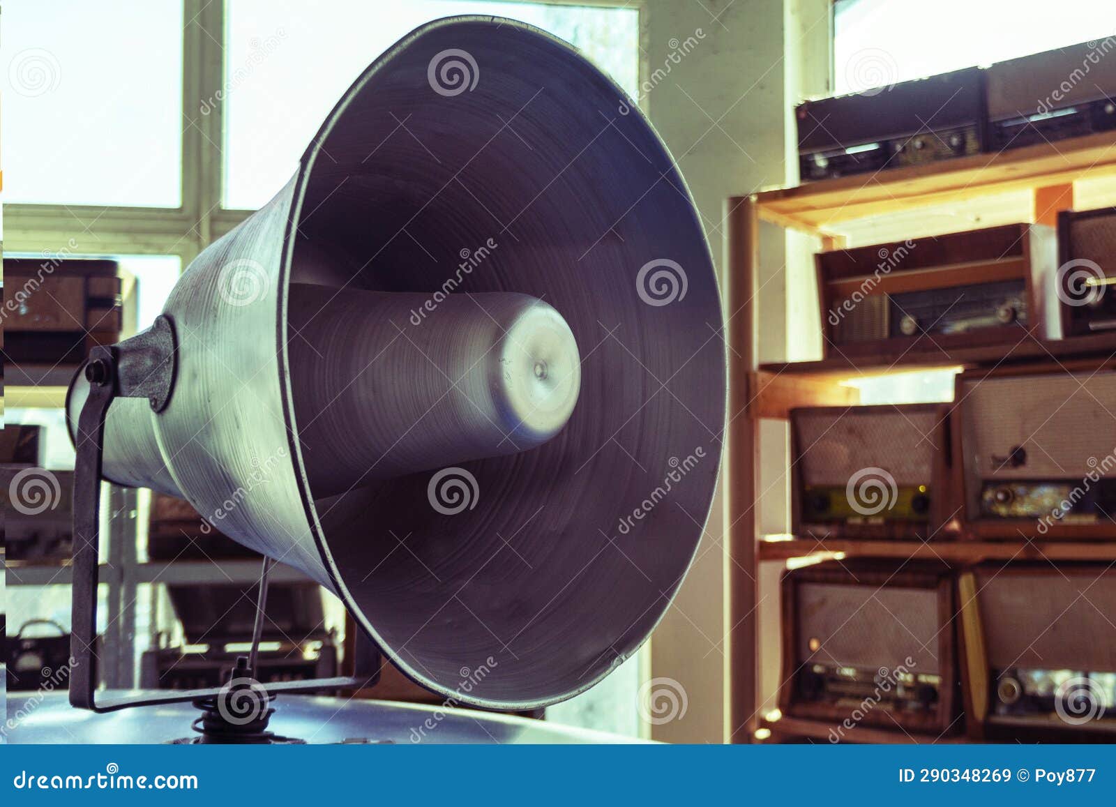 Speaker, Megaphone.Vintage Loudspeaker Stock Image - Image of antique ...