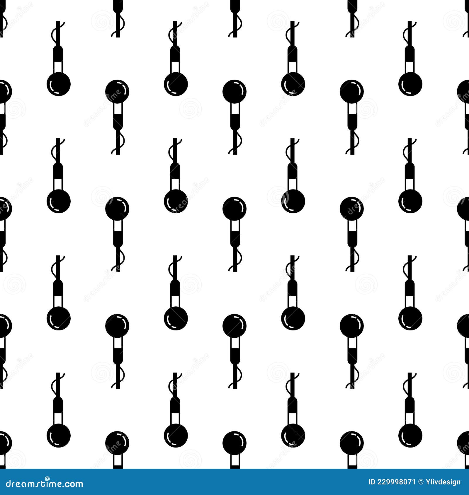 Speaker Microphone Pattern Seamless Vector Stock Vector - Illustration ...