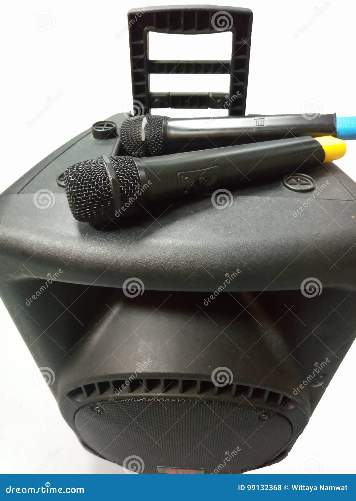 Speaker and Mobile Microphone Stock Photo - Image of design, house ...