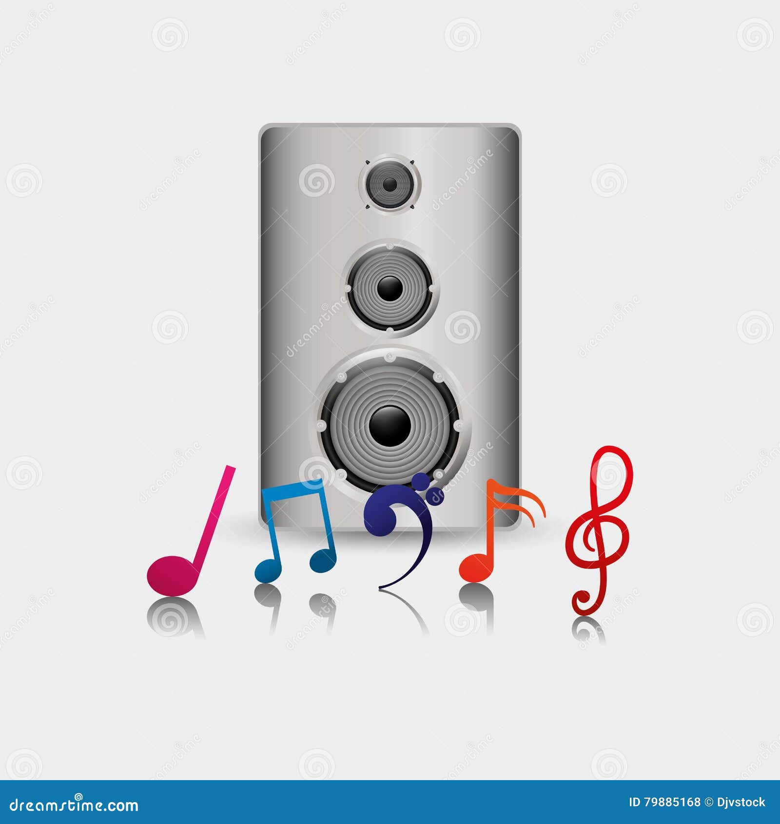 Speaker music sound stock vector. Illustration of alert - 79885168
