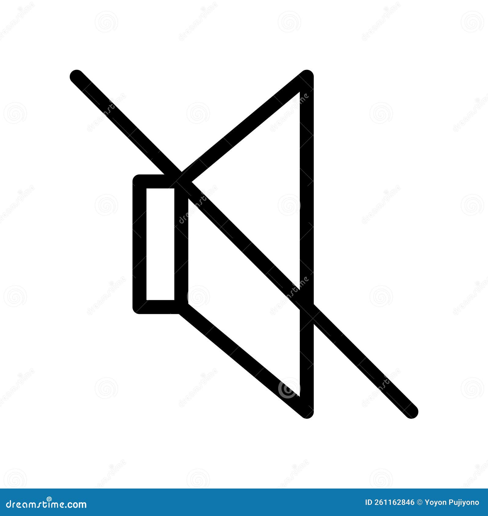 Speaker Mute Icon for Audio Silence Stock Vector - Illustration of ...