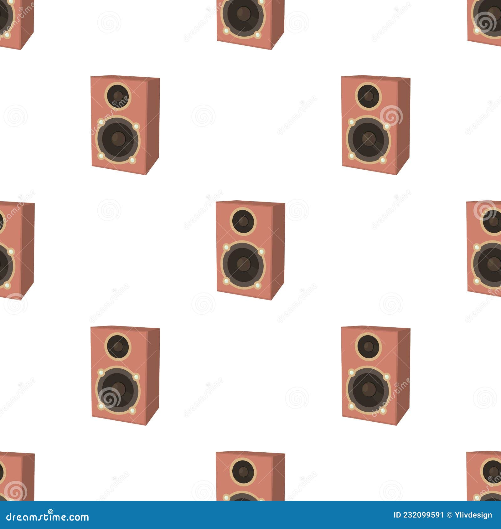 Speaker Pattern Seamless Vector Stock Vector - Illustration of ...