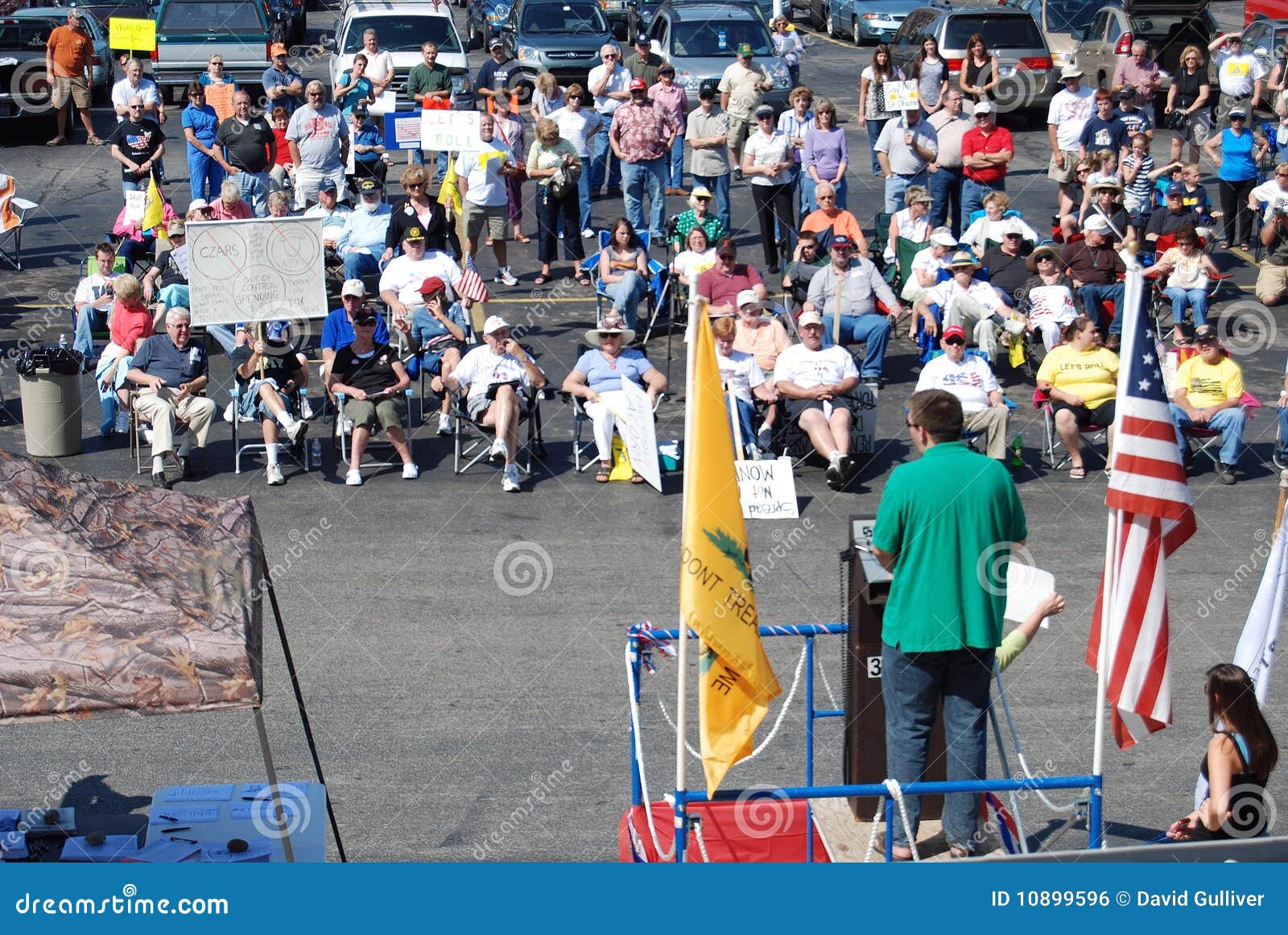 Speaker at the Protest Rally Editorial Photo - Image of obama ...