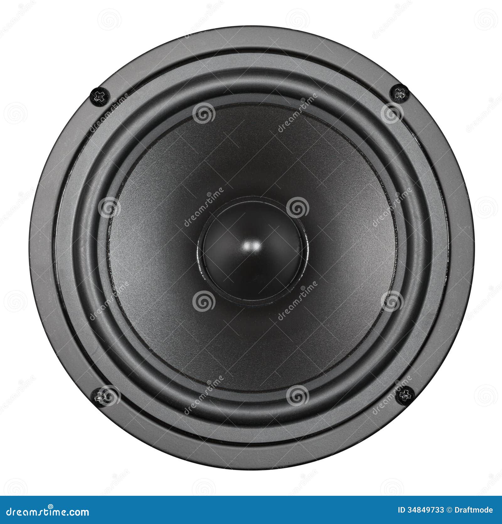 Speaker round stock image. Image of loudspeakers, play - 34849733