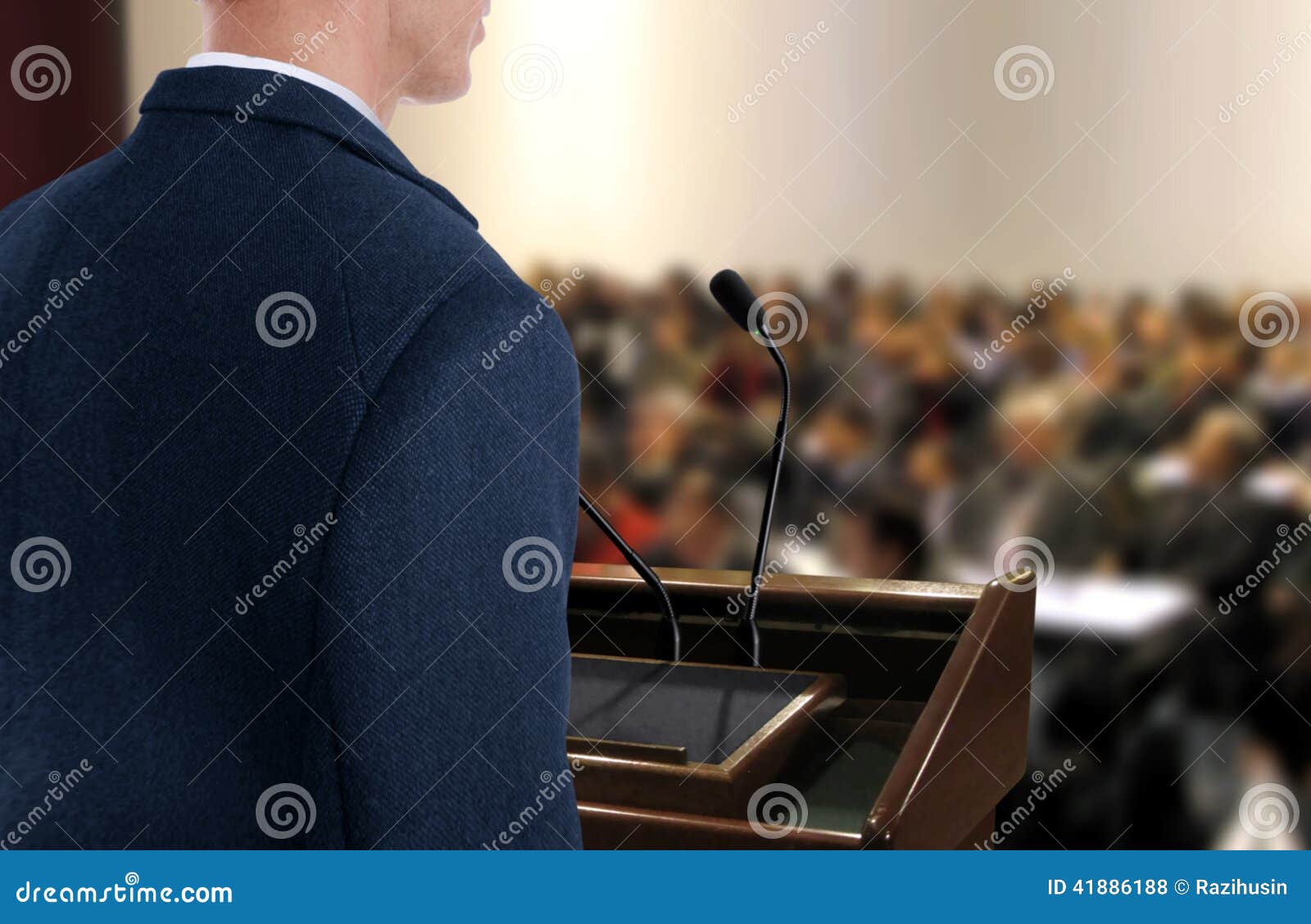 Speaker at Seminar Presentation Stock Photo - Image of hall, speaker ...
