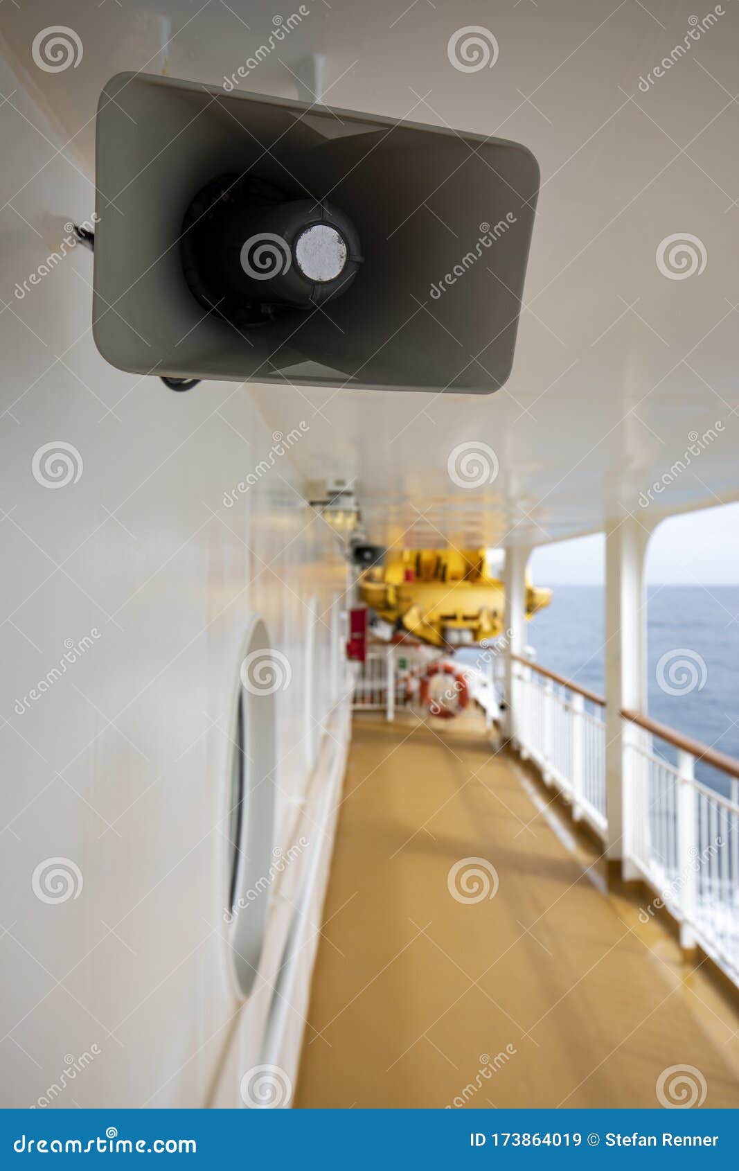 Speaker ship stock image. Image of deck, bright, outdoor - 173864019