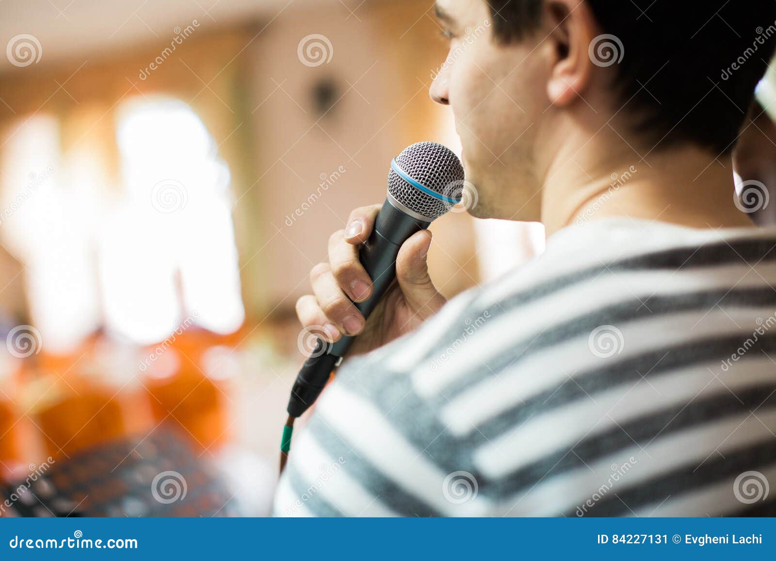 Speaker or Singer at Business Conference and Presentation Editorial ...