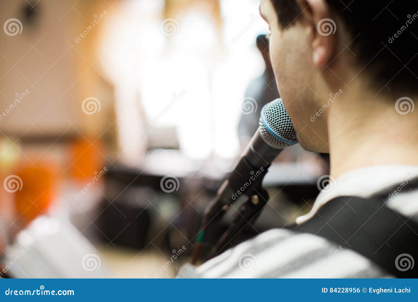 Speaker or Singer at Business Conference and Presentation Editorial ...