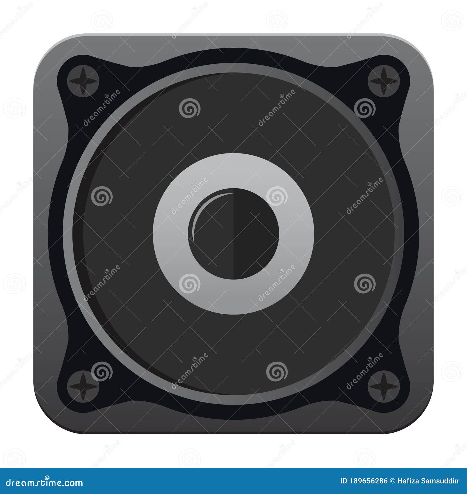 Speaker Sound Box. Vector Illustration Decorative Design Stock Vector ...