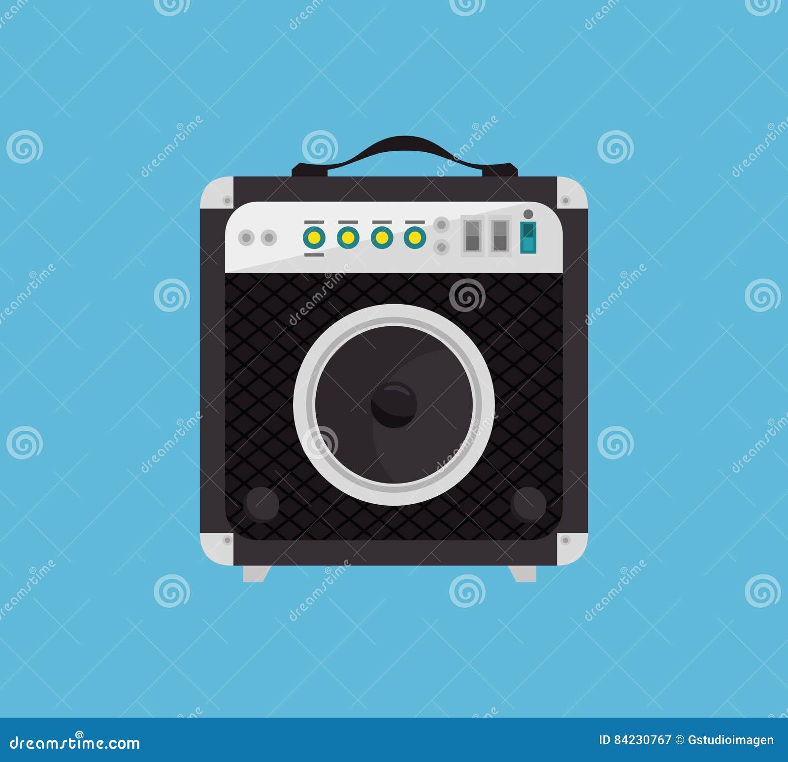 Speaker sound device icon stock illustration. Illustration of element ...