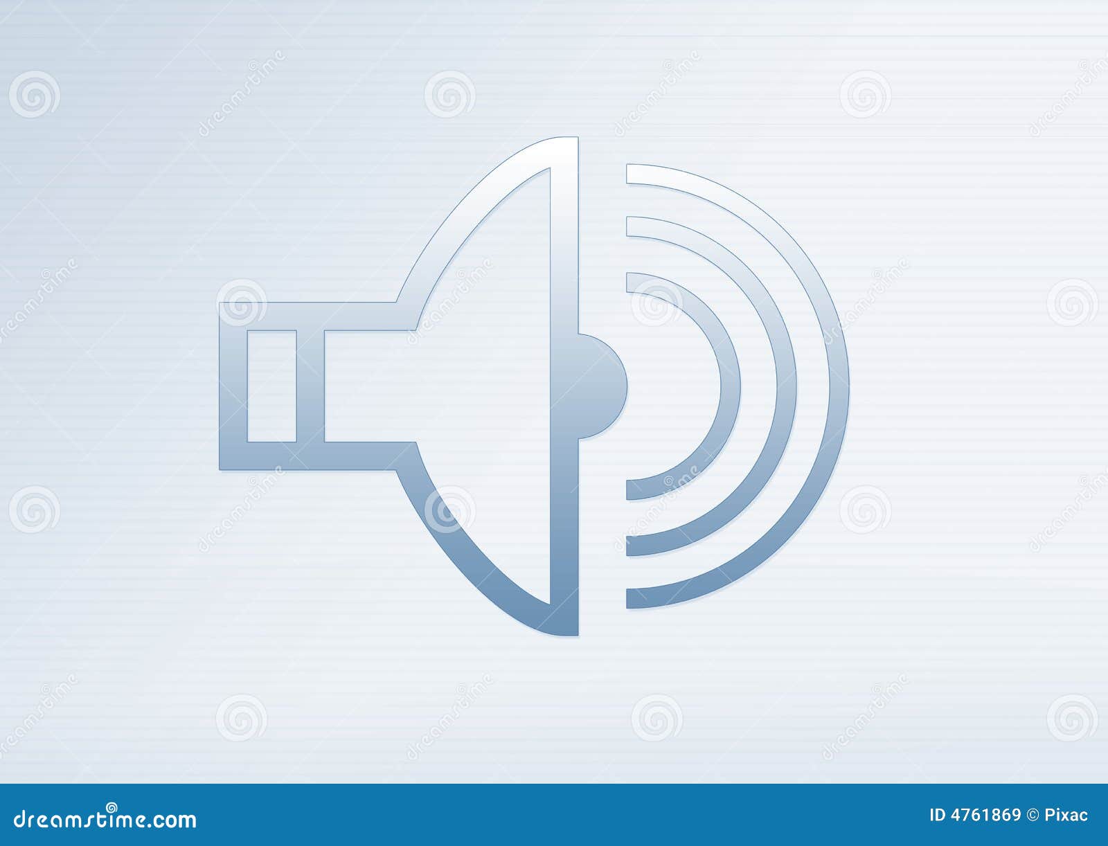 Speaker And Sound Waves Icon Stock Photography | CartoonDealer.com ...