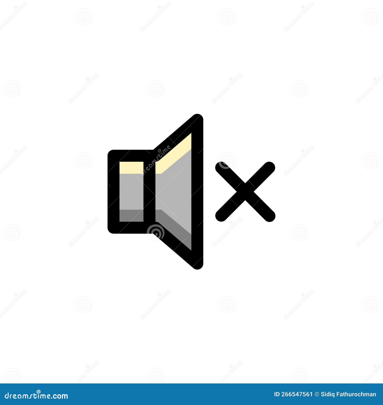 Speaker Sound Off stock vector. Illustration of announcement - 266547561