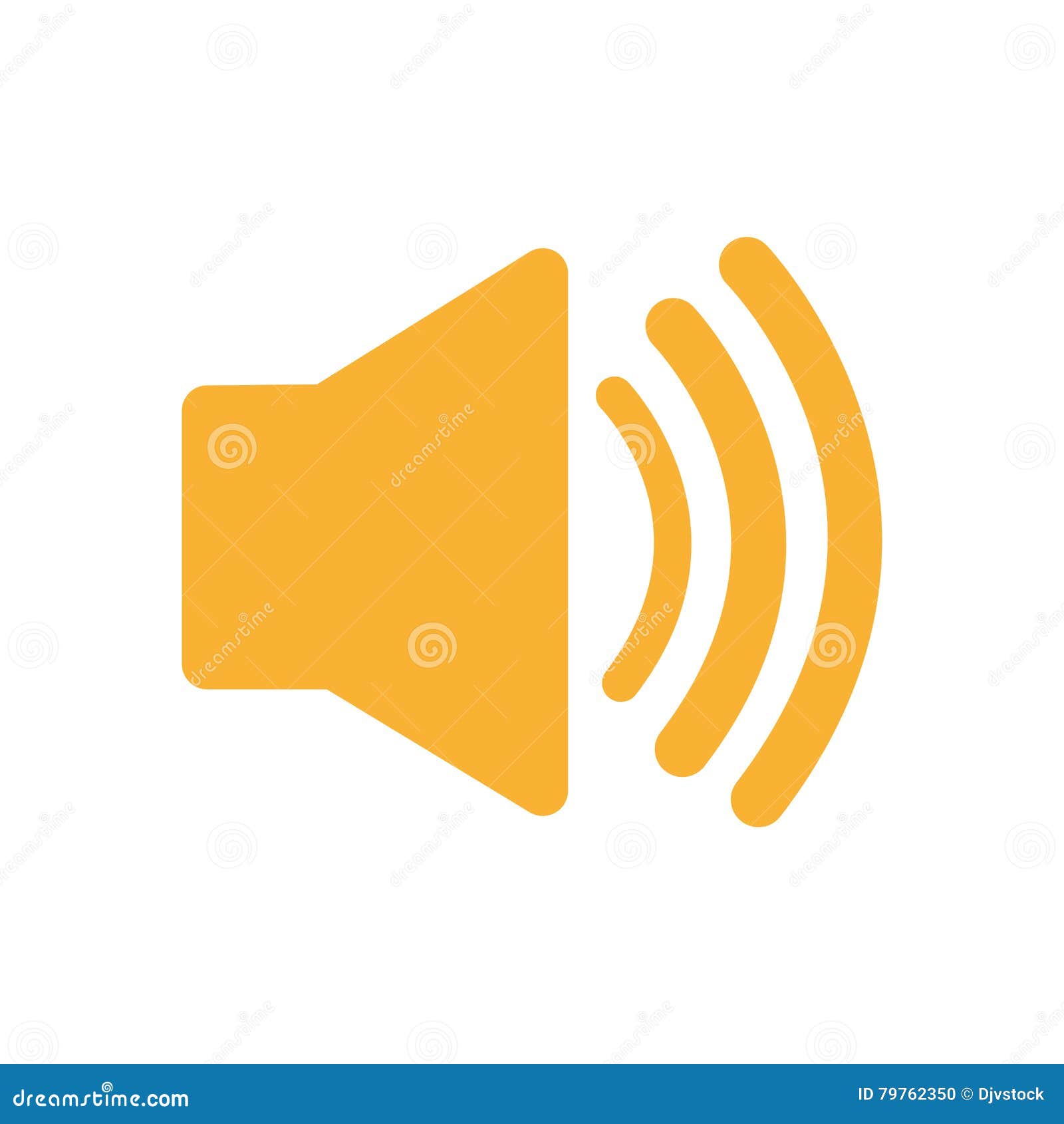 Speaker Sound Symbol Isolated Icon Stock Vector - Illustration of ...