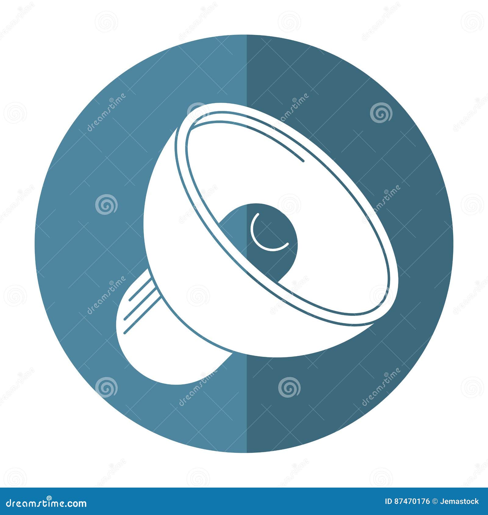 Speaker Sound Volume Shadow Stock Vector - Illustration of noise ...